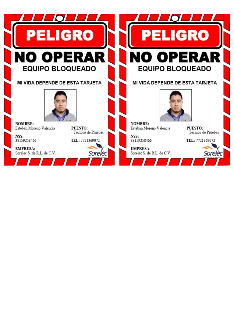 Etiqueta de Bloqueo Loto | PDF