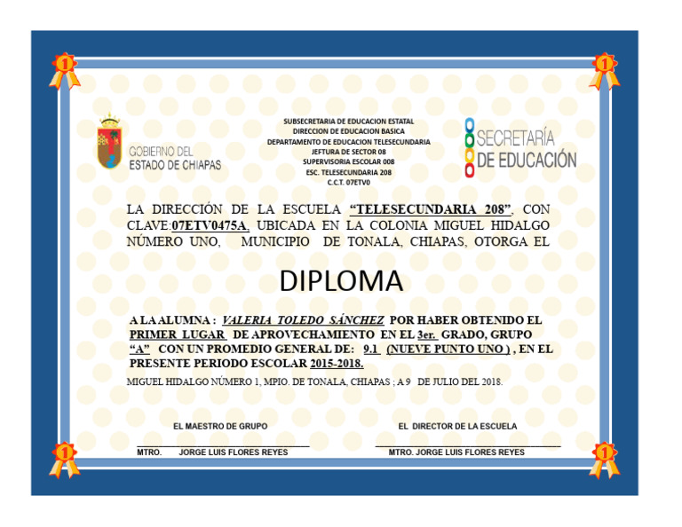 Formato para Diplomas | PDF
