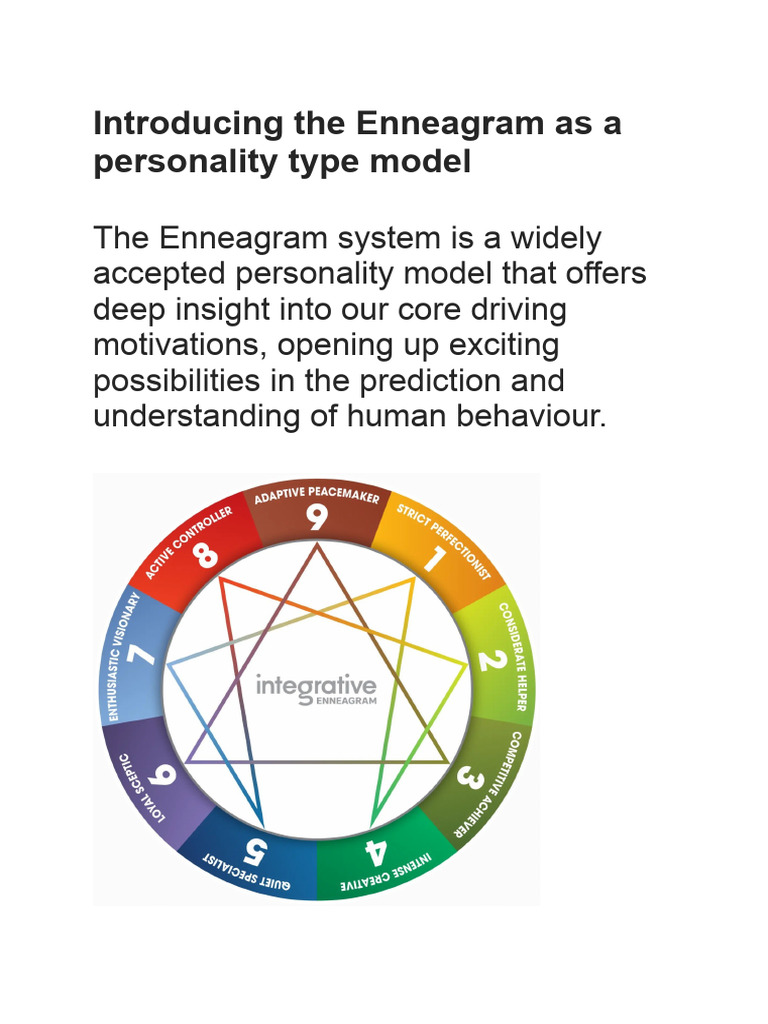 Understanding the Enneagram Model | PDF | Feeling | Thought