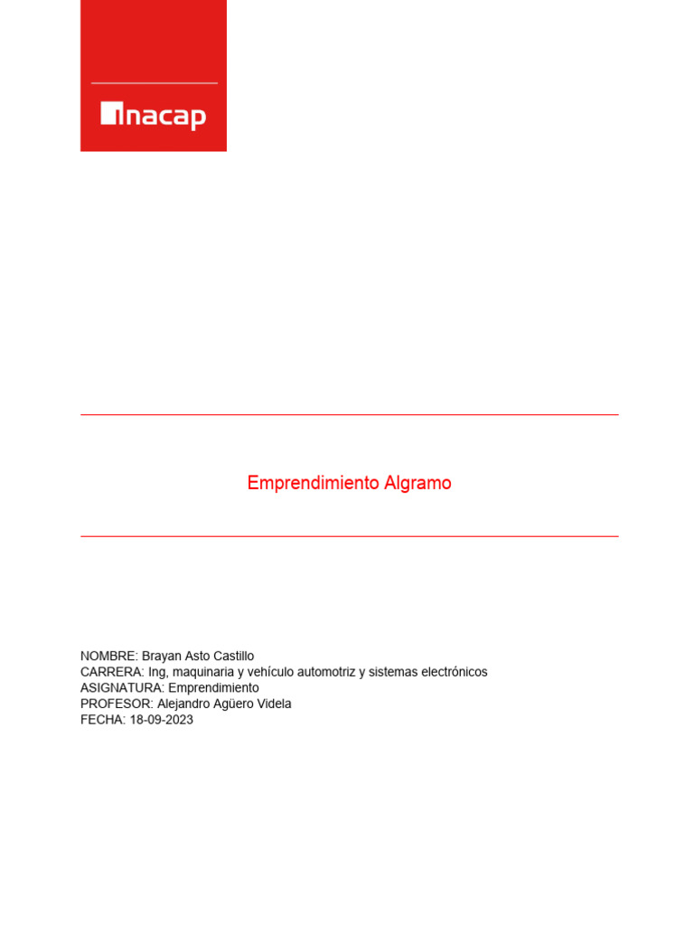 Emprendimiento Algramo | Descargar gratis PDF | Iniciativa empresarial ... Emprendimiento Algramo | Descargar gratis PDF | Iniciativa empresarial ...