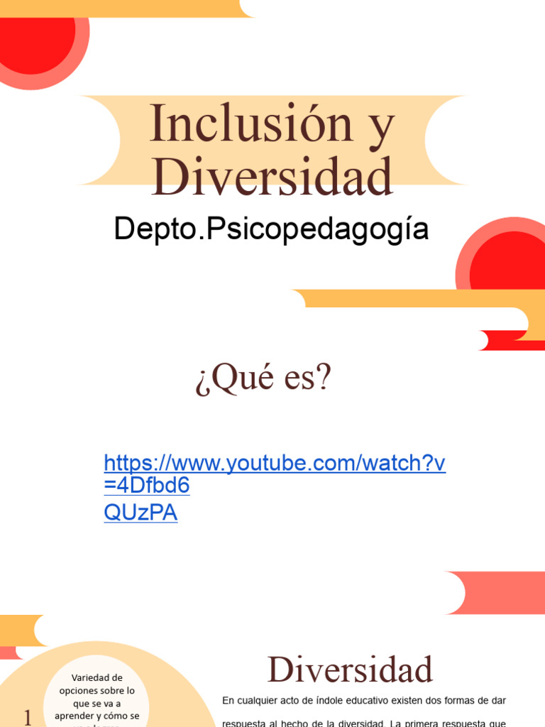 Diversidad e Inclusión | PDF