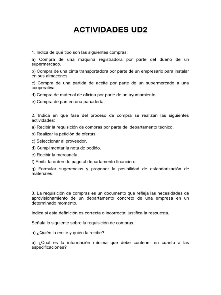 Actividades UD2 | PDF | Business | Presupuesto