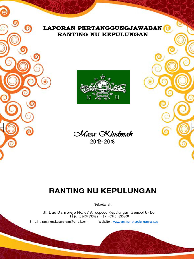Laporan Pertanggungjawaban Ranting Nu Kepulungan Jadi | PDF