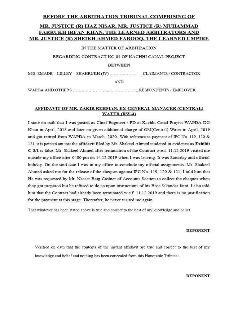 Final Affidavit | PDF Final Affidavit | PDF