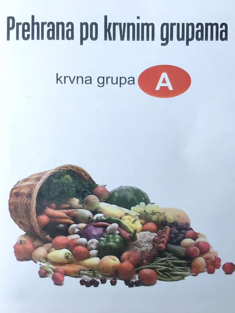 Skripta Prehrana Krvna Grupa A PDF Denis Beros | PDF