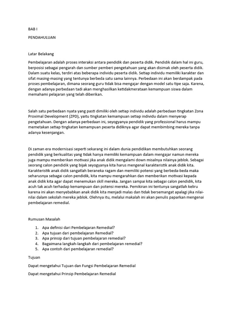 materi final remedial | PDF
