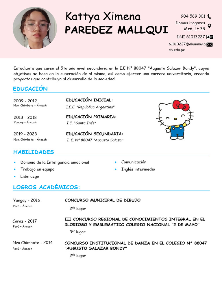 Hoja de Vida, Ximena Paredez | PDF