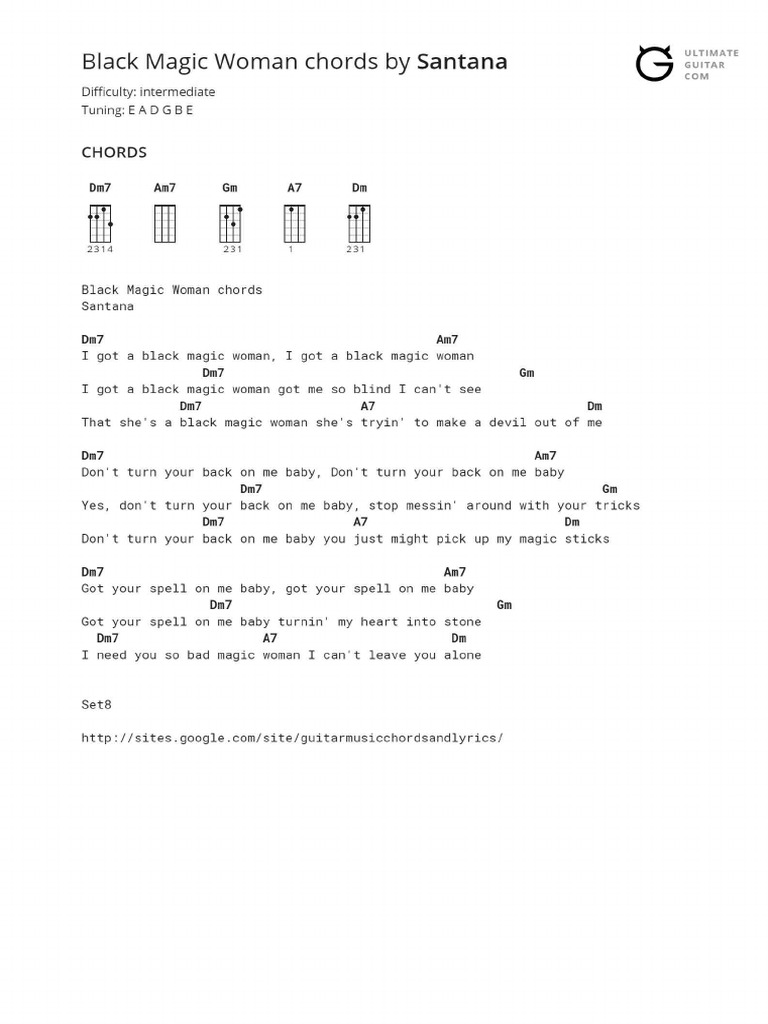 Black Magic Woman Chords | PDF