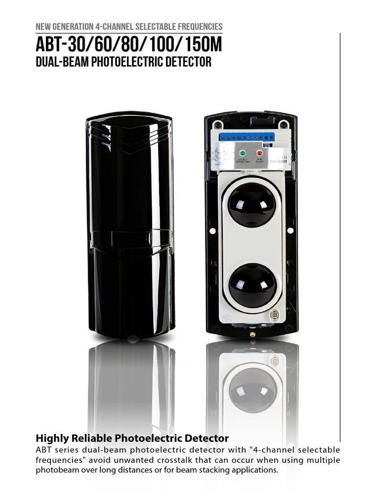 Abt-30/60/80/100/150m: Dual-Beam Photoelectric Detector | PDF | Infrared | Light Emitting Diode