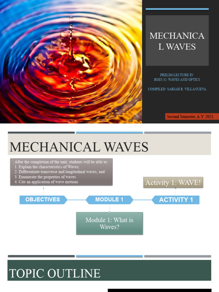 Mechanical Waves | PDF