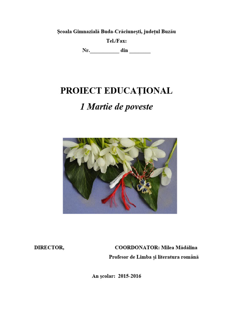 1 Martie de Poveste | PDF
