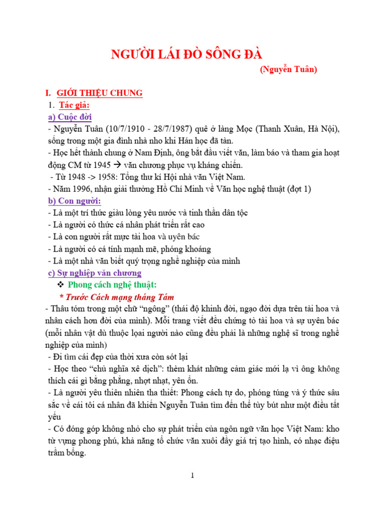 NGUOI LAI DO SONG DA 02edc | PDF