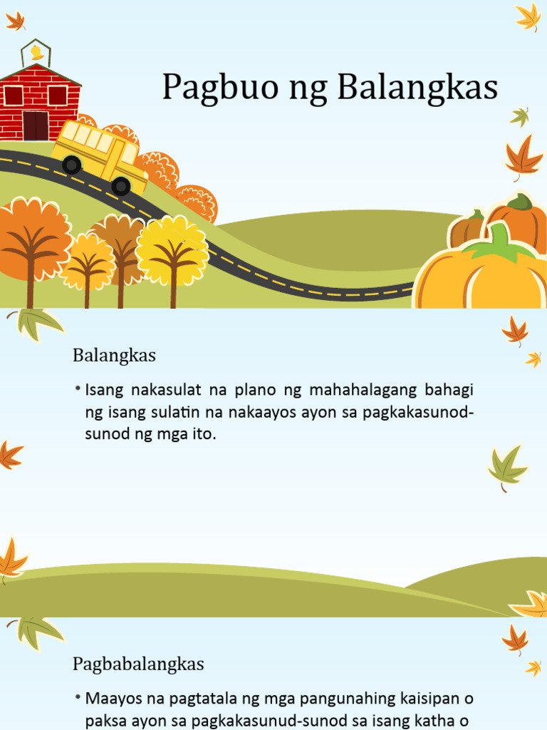 Pagbuo NG Balangkas 1 | PDF