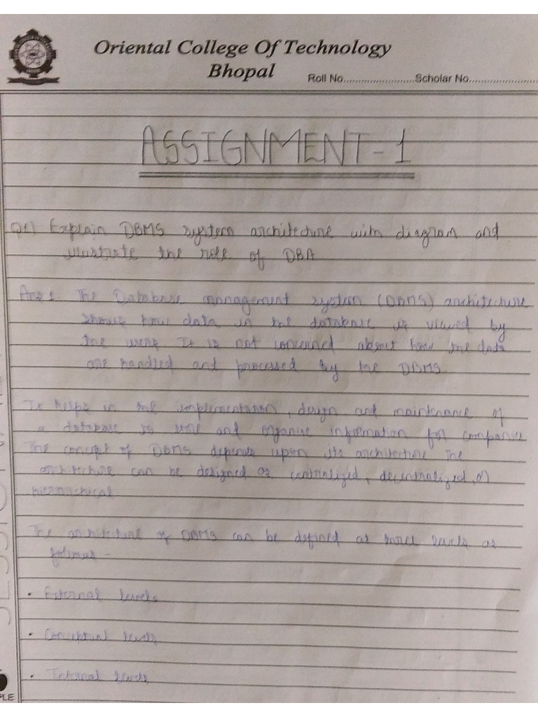 Dbms Assignment 1 Pdf 