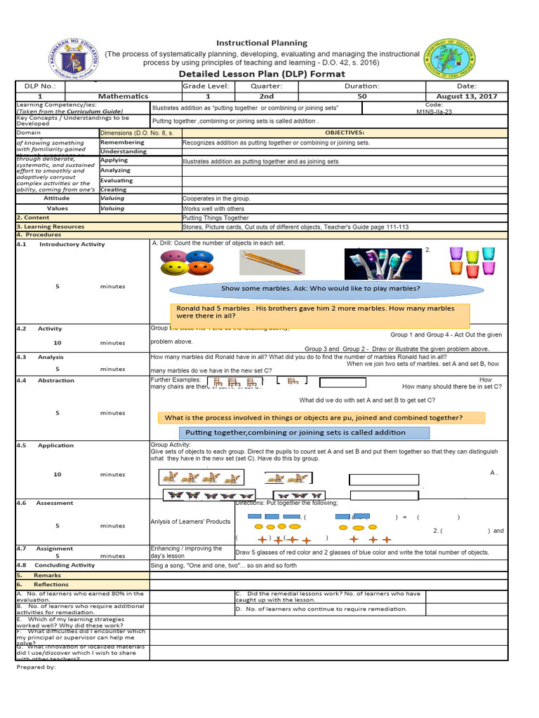 DLP FINAL 2nd Quarter Final 1-30 - Grade One Math | PDF