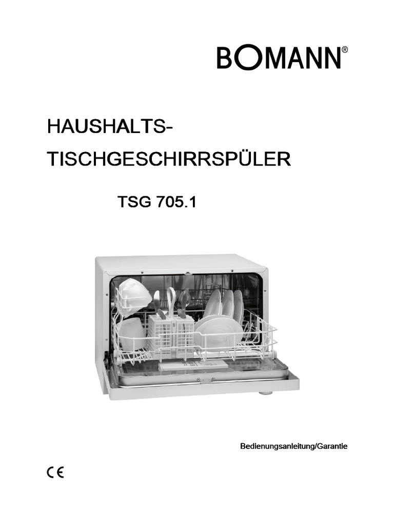 Bomann TSG 705.1 Dishwasher | PDF