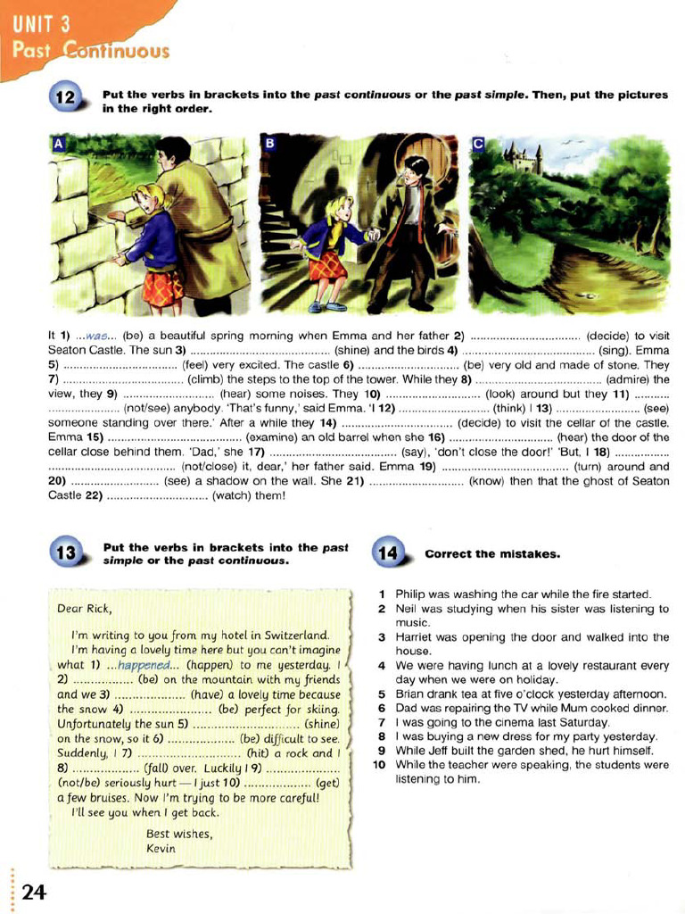 Past Simple, Past Cont, Present Perf | PDF