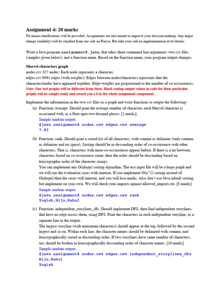 Assignment 4 | PDF | Comma Separated Values | Applied Mathematics