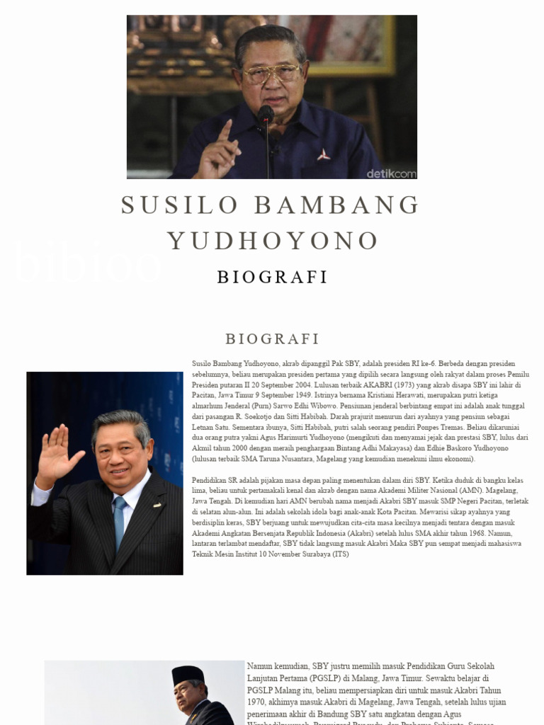 Biografi Sby | PDF