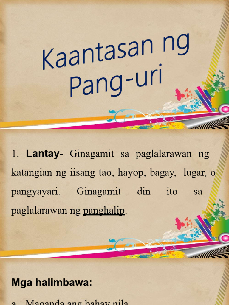 Kaantasan NG Pang Uri 220304055916 | PDF