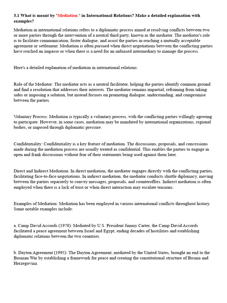 Mediations | PDF | Mediation | Conflict Resolution
