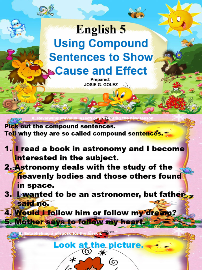 Compound Sentences: Cause and Effect | PDF | Self-Improvement | Wellness
