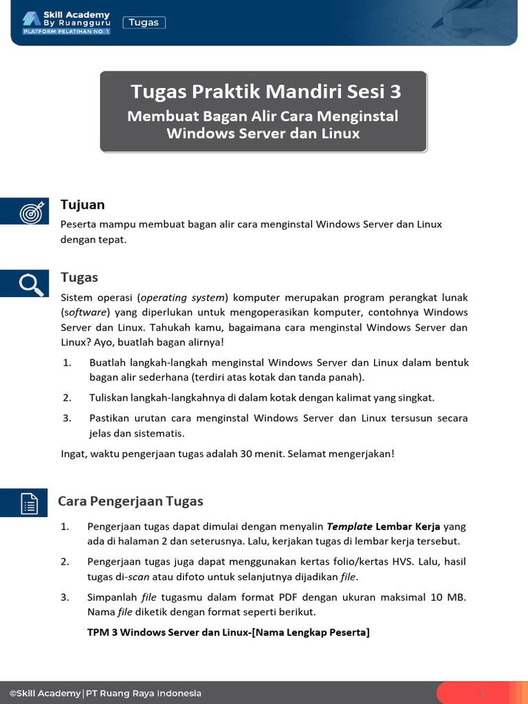 TPM 3 Windows Server Dan Linux - Idrus Maulana | PDF