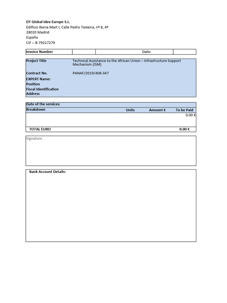 Invoice Model ISM | PDF