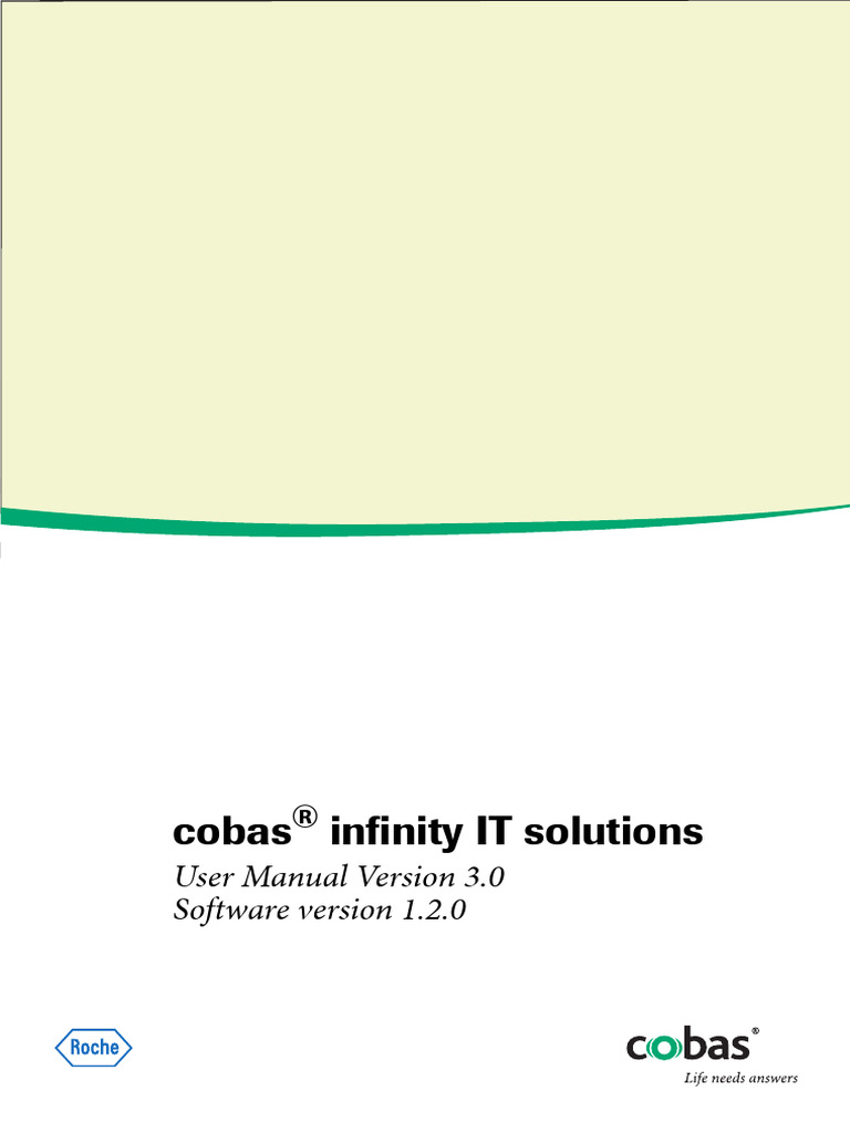 Cobas Infinity 3.0 Manual | PDF
