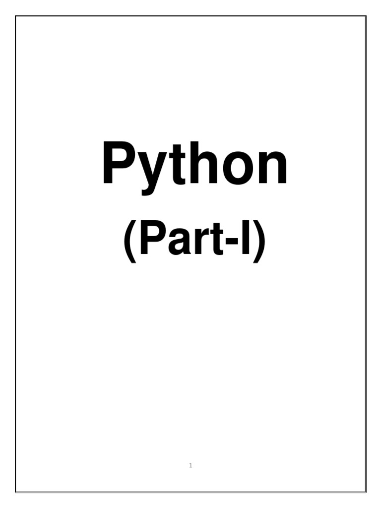 Cybrom Python Notes Download Free Pdf Boolean Data Type Python Programming Language 