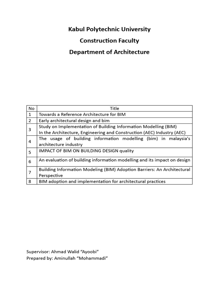 BIM in Architecture | Download Free PDF | Building Information Modeling ...