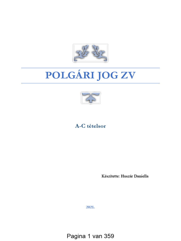 HD-jegyzet PJ ZV-FULL | PDF