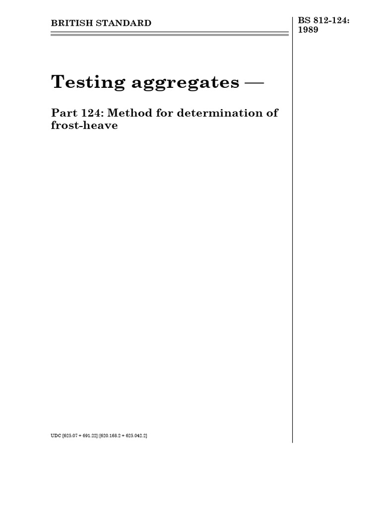 BS 812-124-1989-Testing Aggregates-Method For Determination | PDF ...