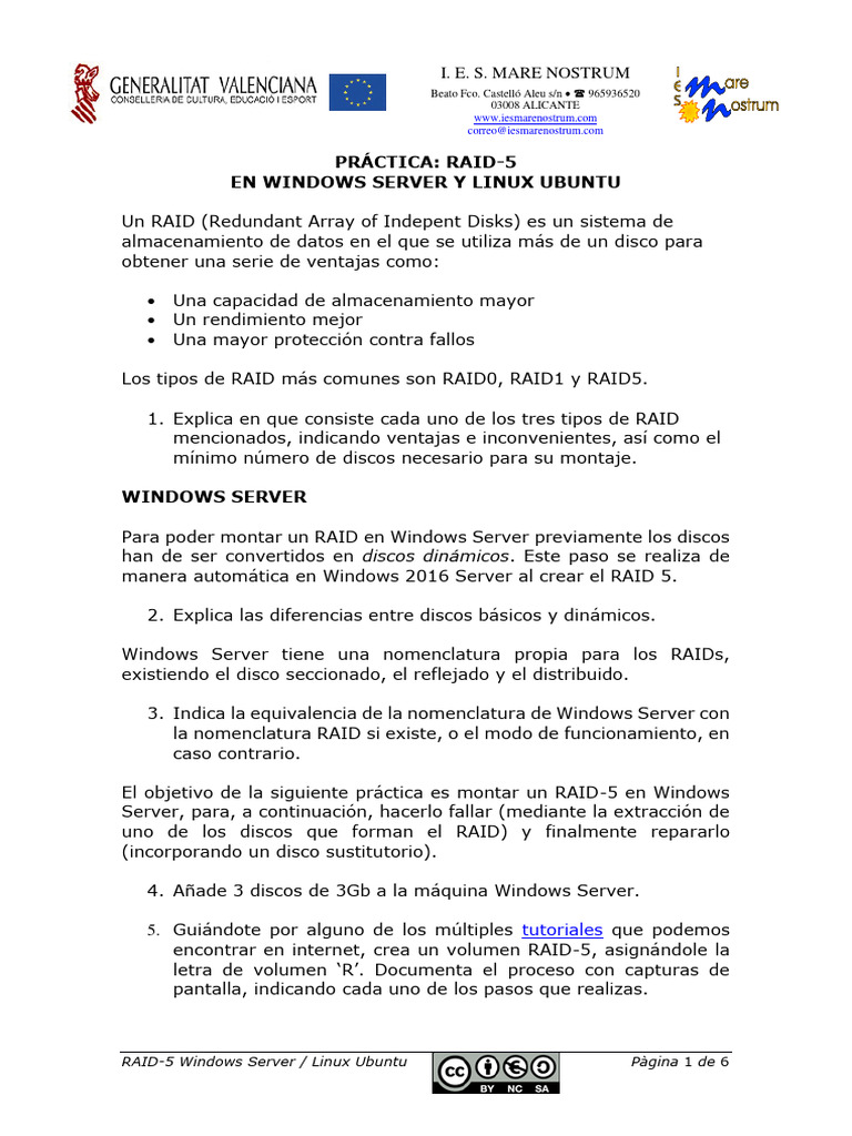 Configuración de RAID-5 en Windows y Linux | PDF | Archivo de computadora | Almacenamiento de ...