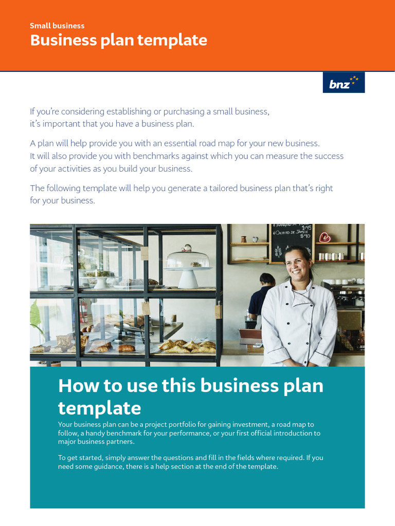 Small Business Plan Template Guide | PDF | Balance Sheet | Marketing