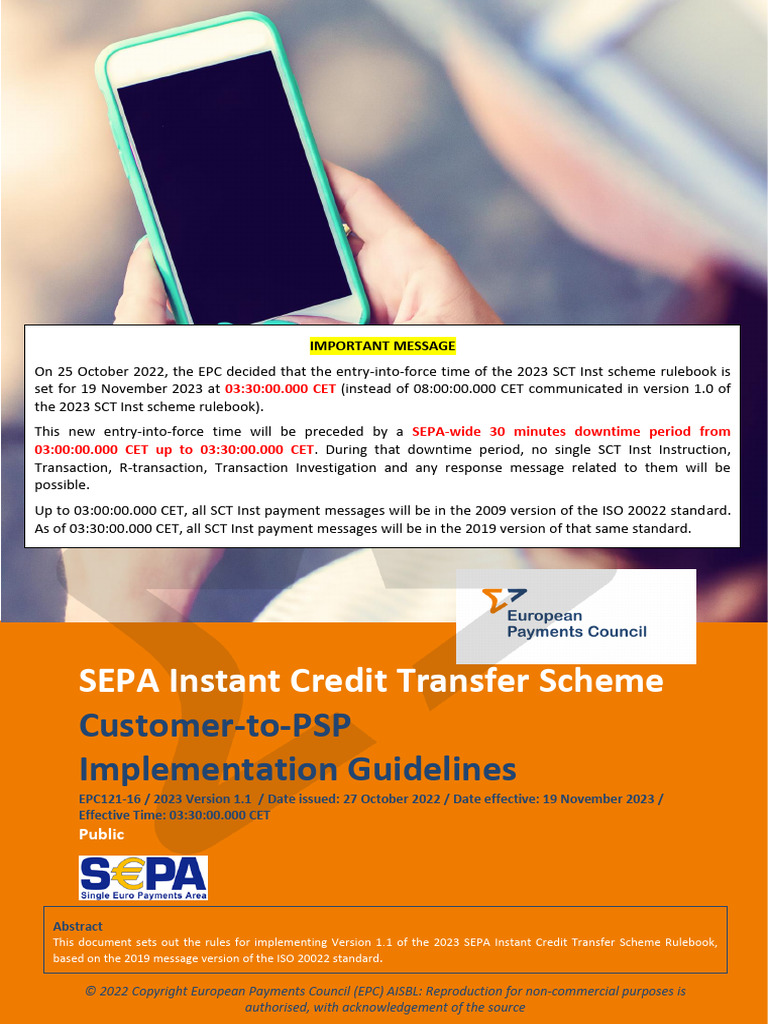 EPC121-16 SCT Inst C2PSP IG 2023 V1.1 | PDF | Computing