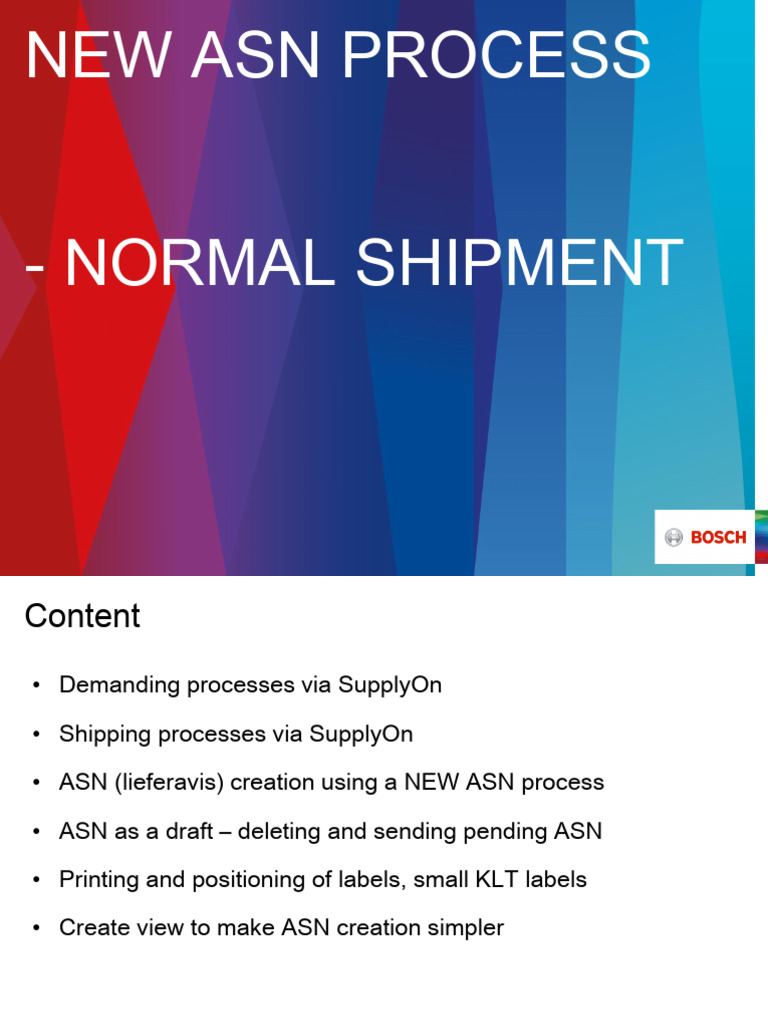 New ASN Creation Normal Shipment BBM | PDF | System Software | Software