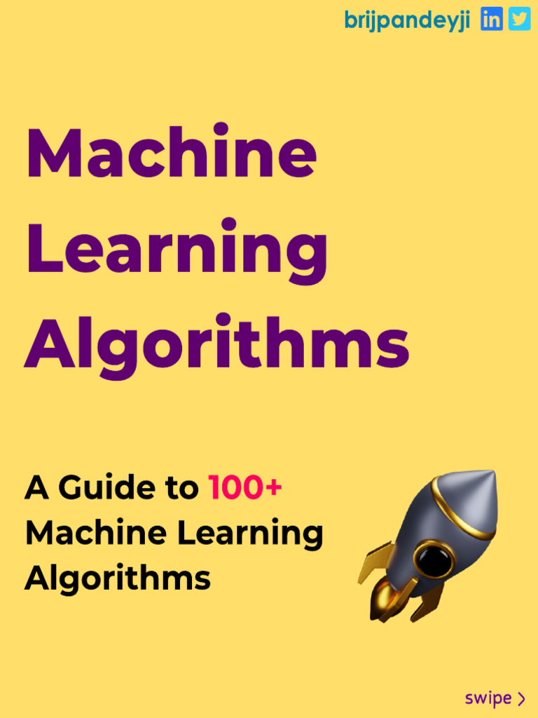A Guide To Machine Learning Algorithms 100+ | PDF | Cluster Analysis | Machine Learning