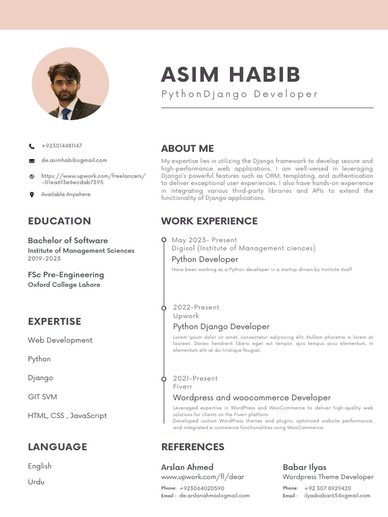 Asim Habib Resume | PDF | Business | Technology & Engineering