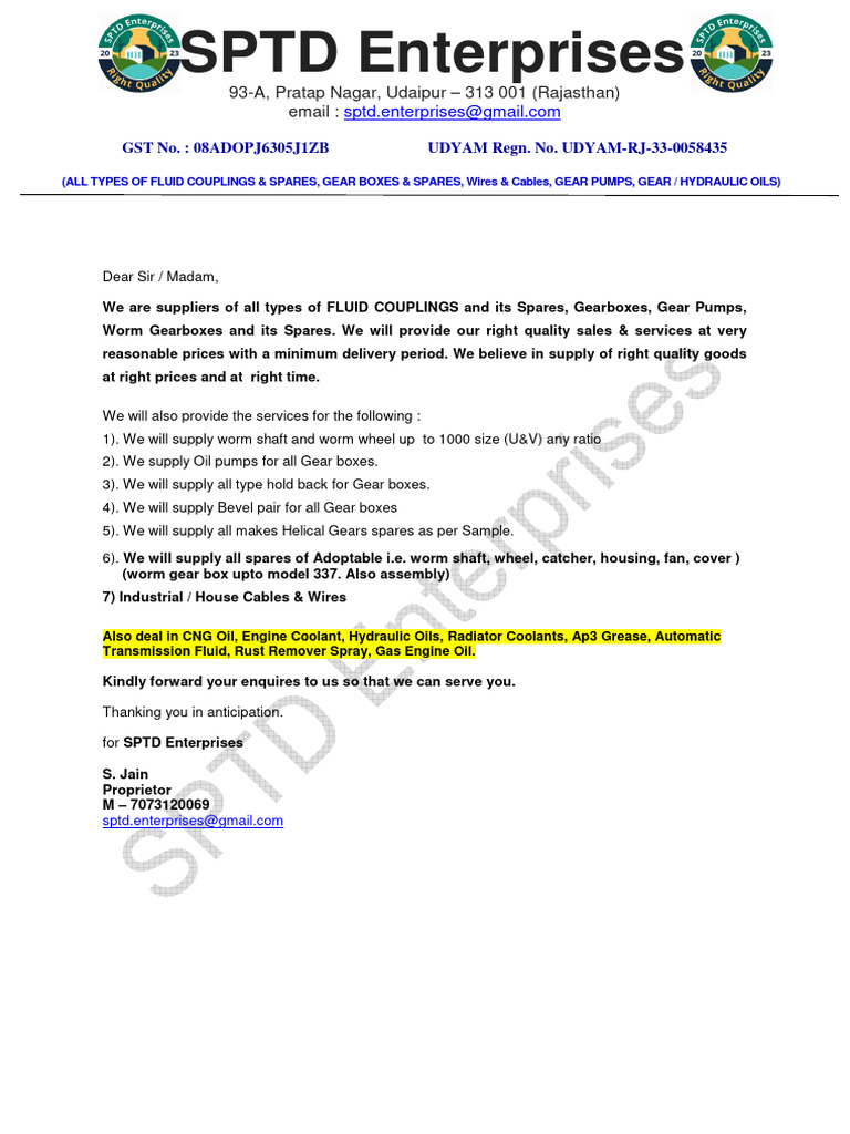 SPTD Business Resume | PDF