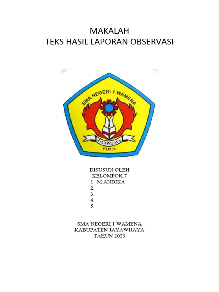 Makalah Bhs. Indonesia (Teks Lho) | PDF | Sains & Matematika