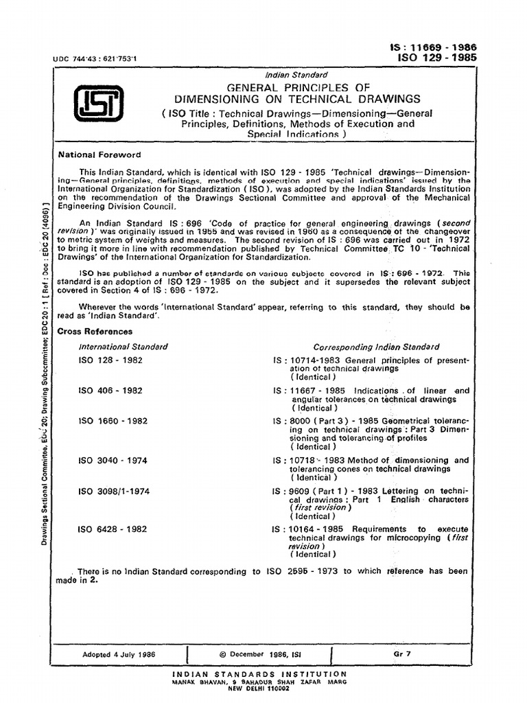 General Principles of Dimensioning On Technical Drawings | Download ...