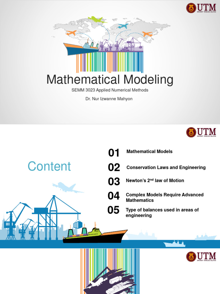 01a - Mathematical Modelling | PDF | Mathematical Model | Newton's Laws Of Motion