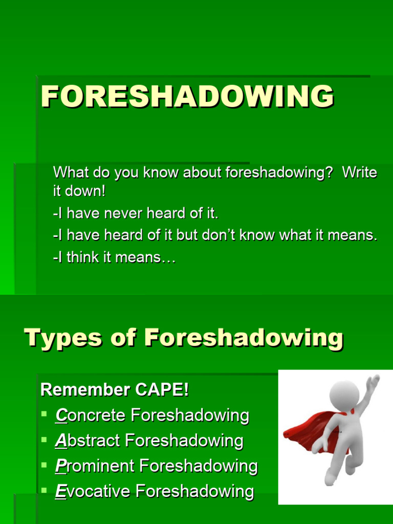 3 2 2-Foreshadowing | PDF