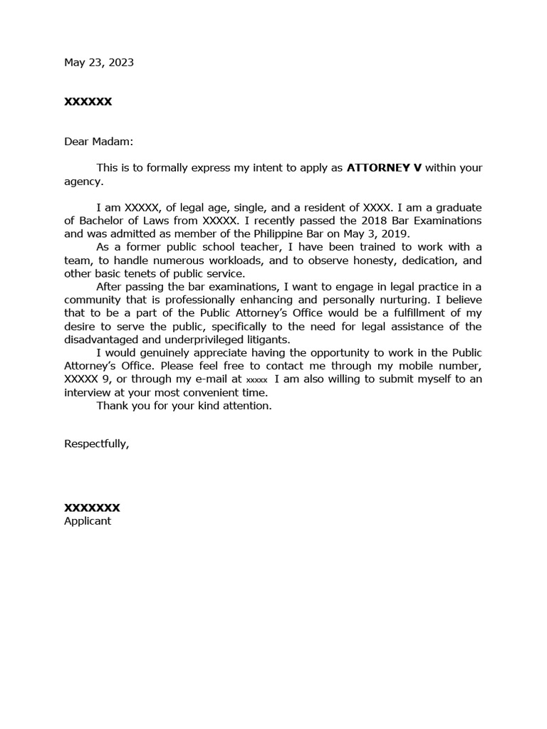 Application Letter - Napolcom | PDF