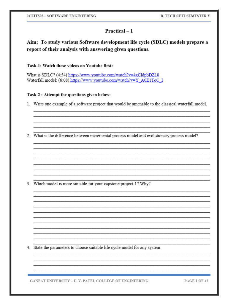 Lab Manual Content Pages | PDF