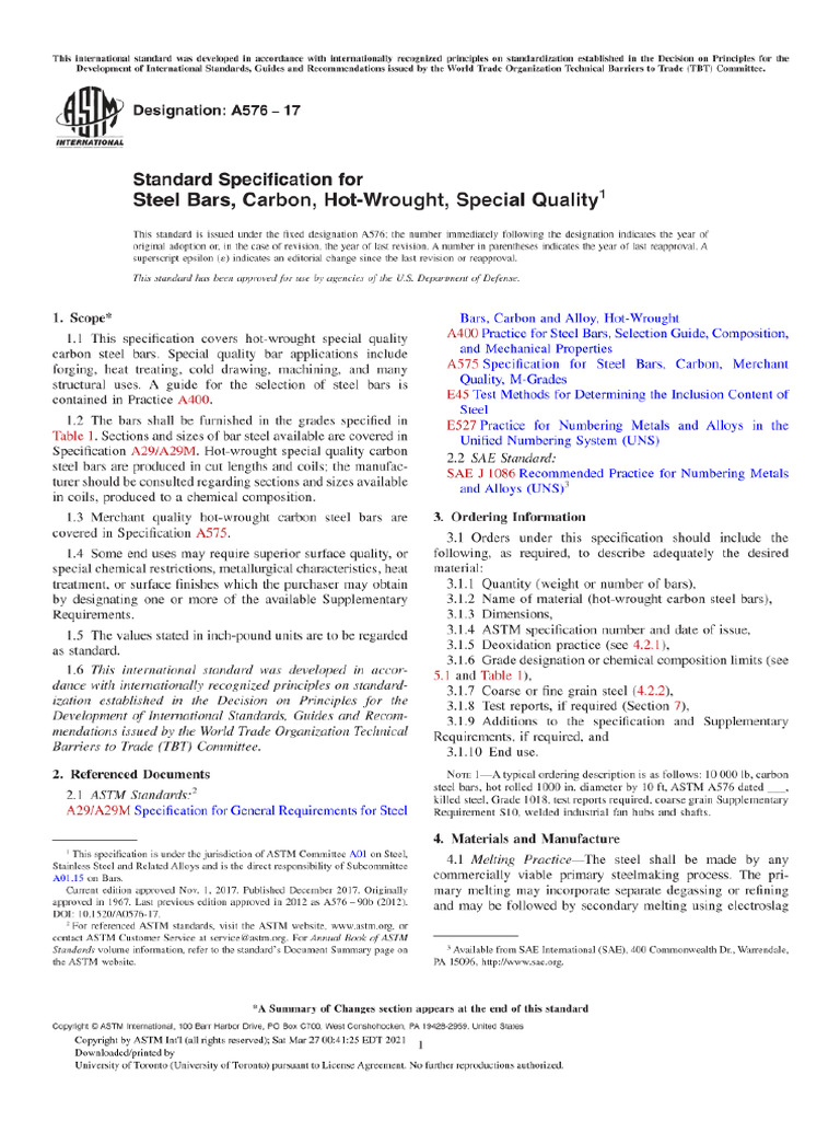 Astm A576 - 17 | PDF