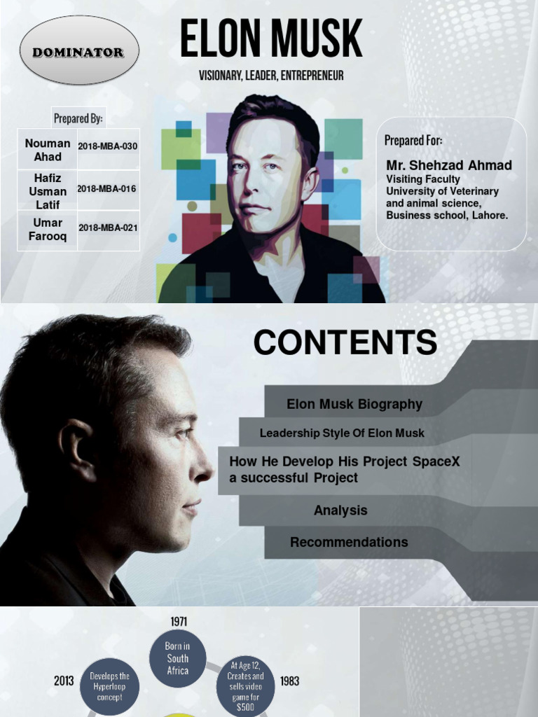 Elon Musk | PDF | Space X | Landing Gear