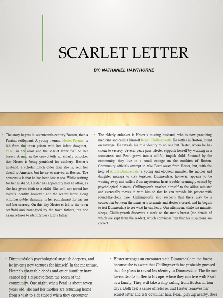 Scarlet Letter | PDF | The Scarlet Letter