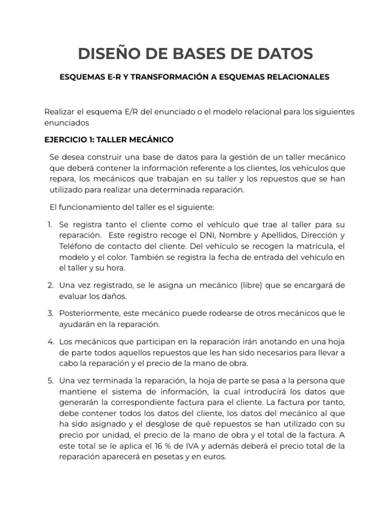 Guía de Ejercicios #2 | PDF | Business | Bases de datos